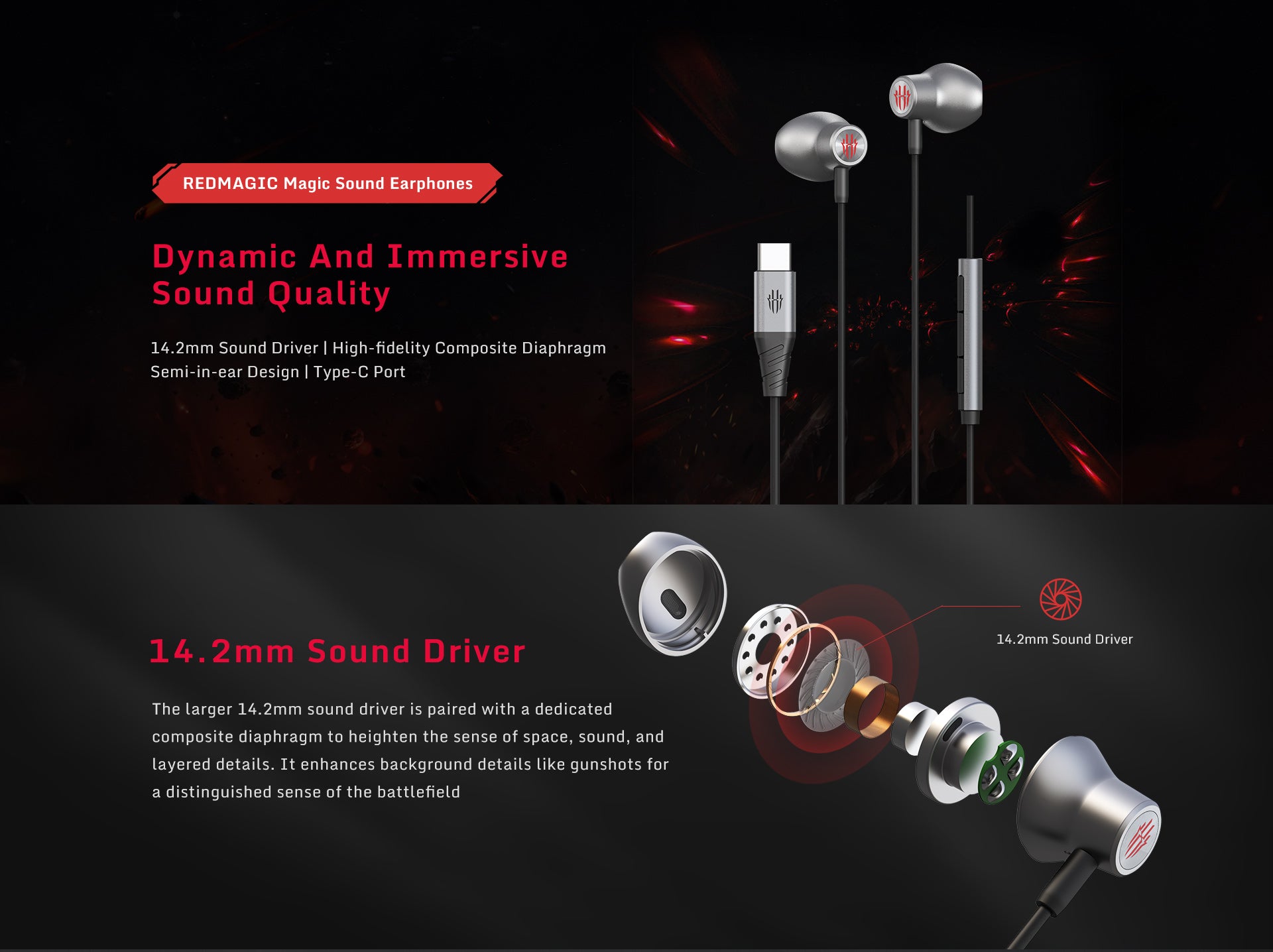 REDMAGIC Gaming Earphones Type-C – REDMAGIC (Malaysia)